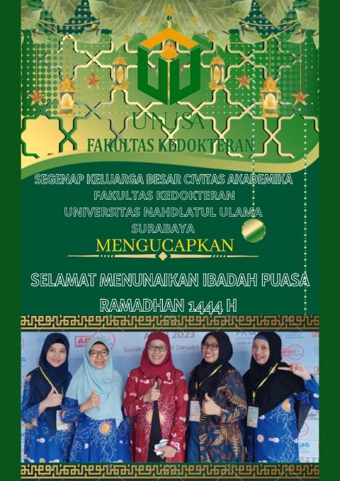 " SEGENAP KELUARGA BESAR CIVITAS AKADEMIKA FK UNUSA MENGUCAPKAN SELAMAT MENUNAIKAN IBADAH PUASA ...