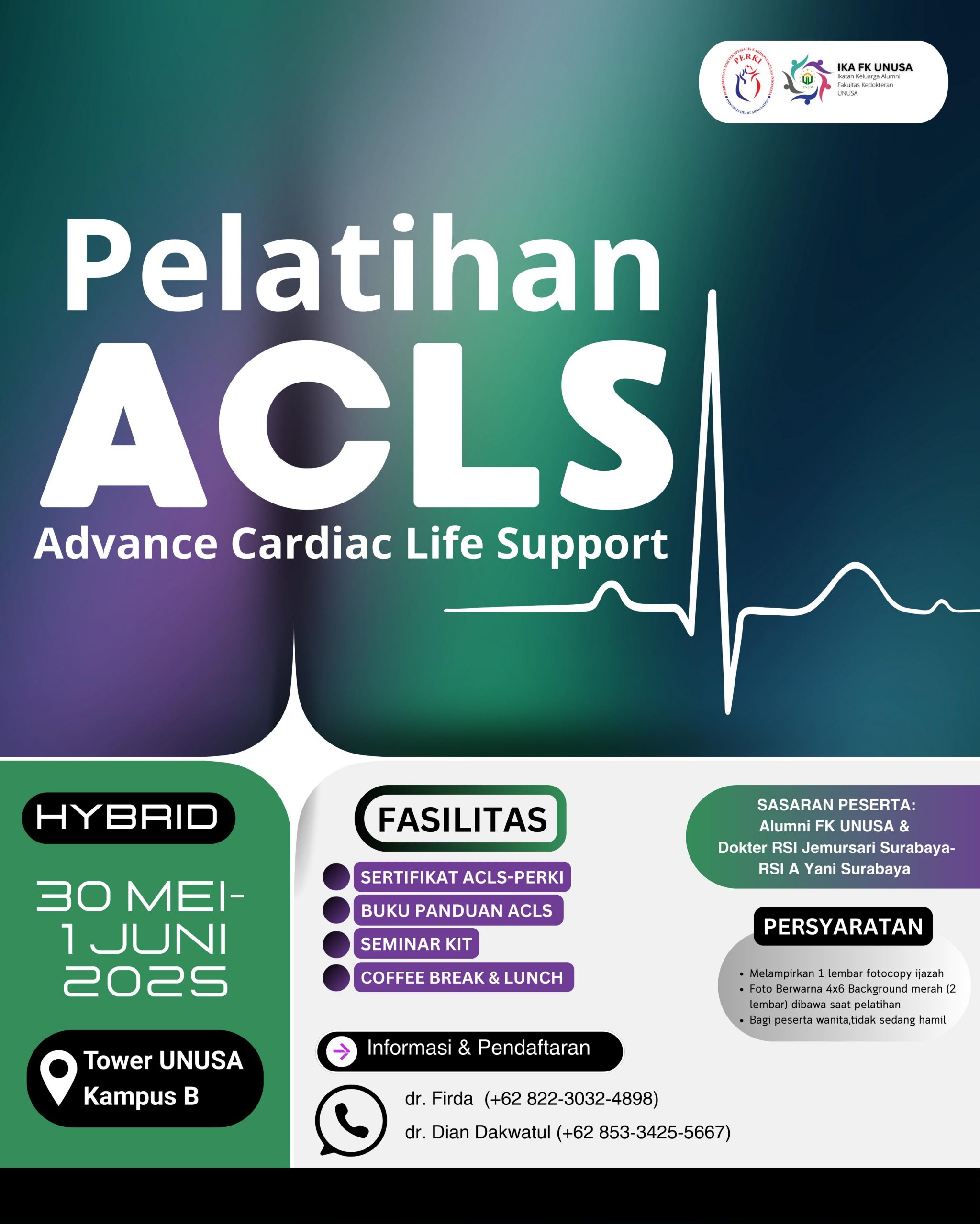 Pelatihan ACLS (Advance Cardic Life Support) - FK UNUSA